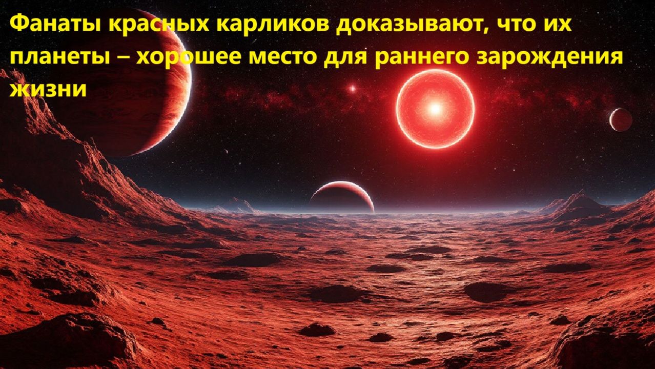 Фанаты красных карликов доказывают, что их планеты – хорошее место для раннего зарождения жизни