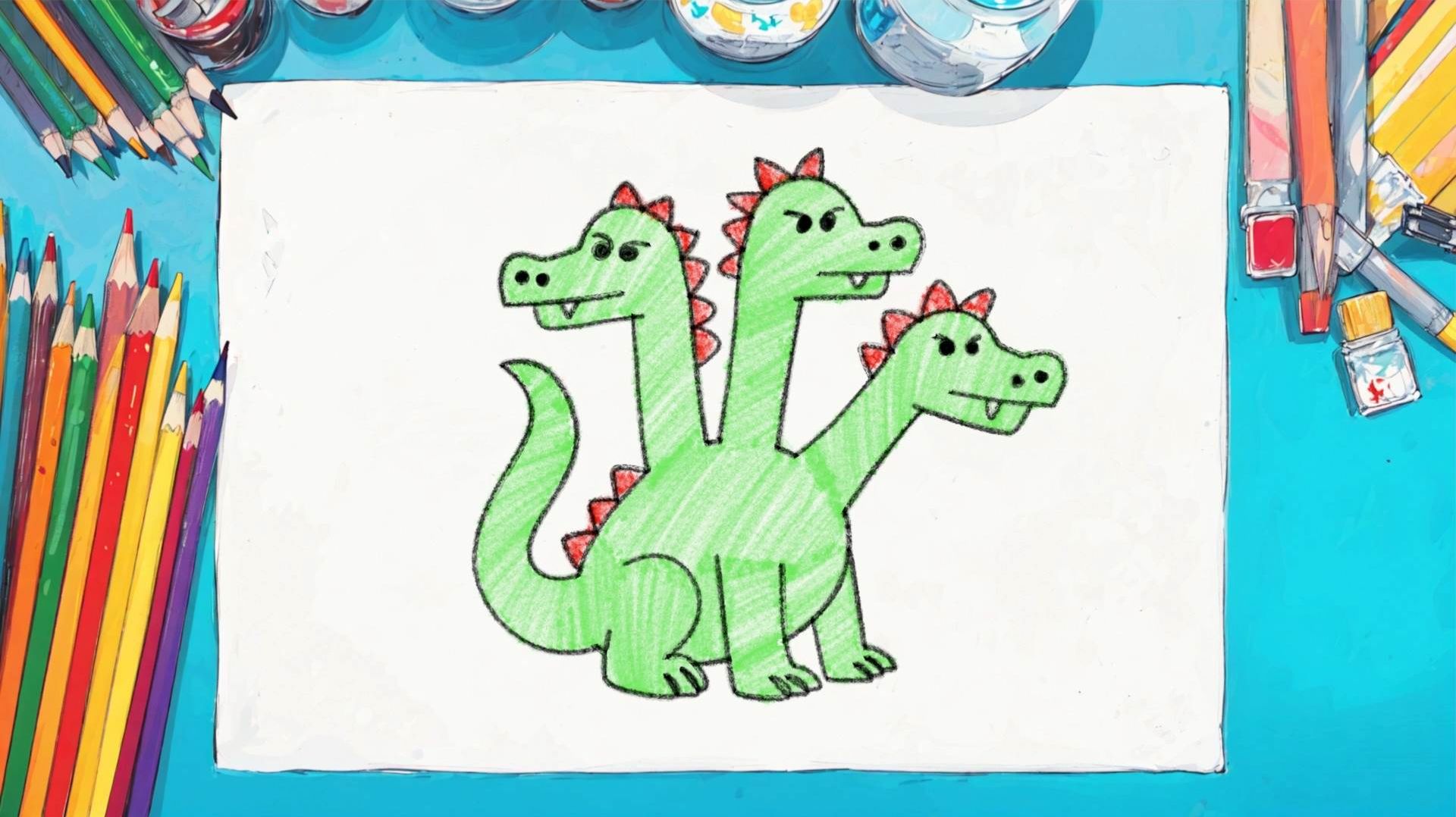 Как нарисовать Дракона / ШАЯН Рәссам: Кыю Юанай һәм явыз Турни Мари халык әкияте