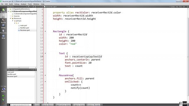 018 Signals and Slosts Demo2 ( Have two external components communicate)