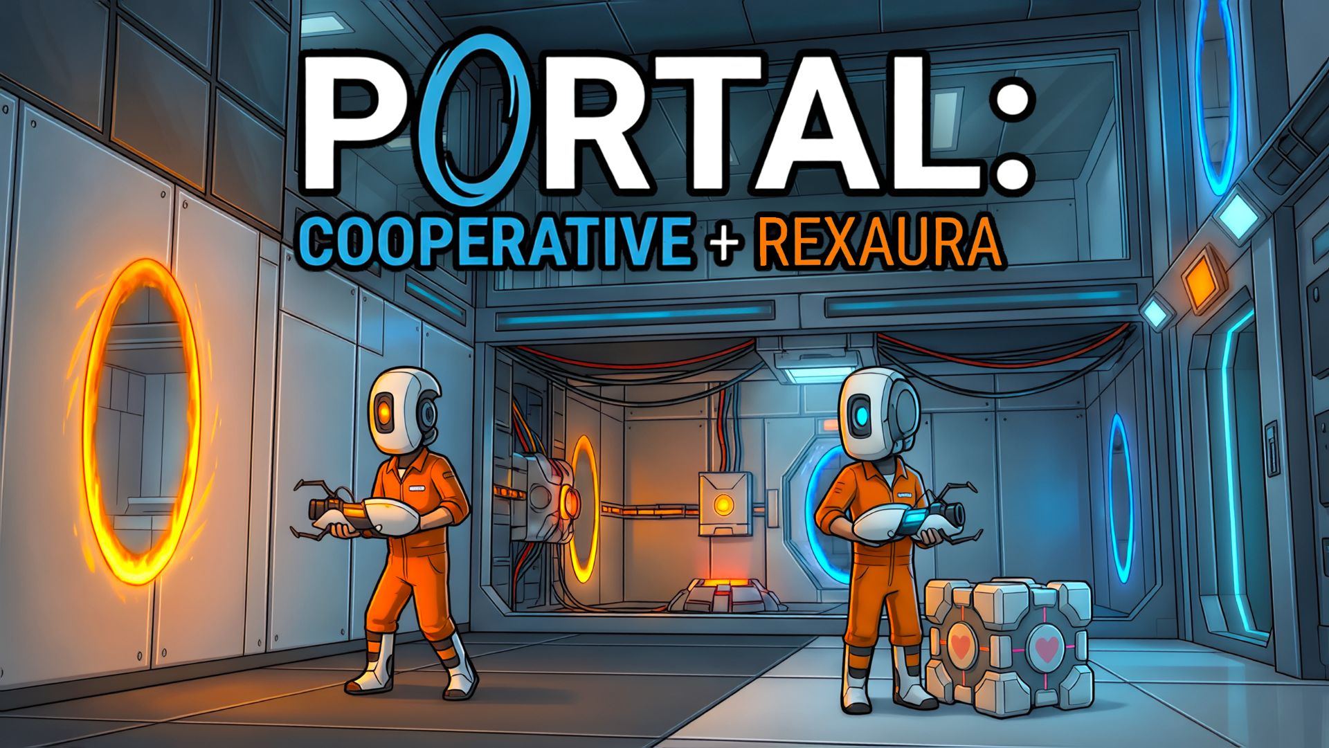 Как играть по СЕТИ(LAN)\ИНТЕРНЕТУ(Online) в Portal (2007) + Rexaura| Portal: Cooperative| 2\3 игрока