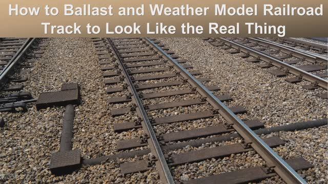 BBM1930s #5 - Укладка балласта и реалистичное состаривание рельс
