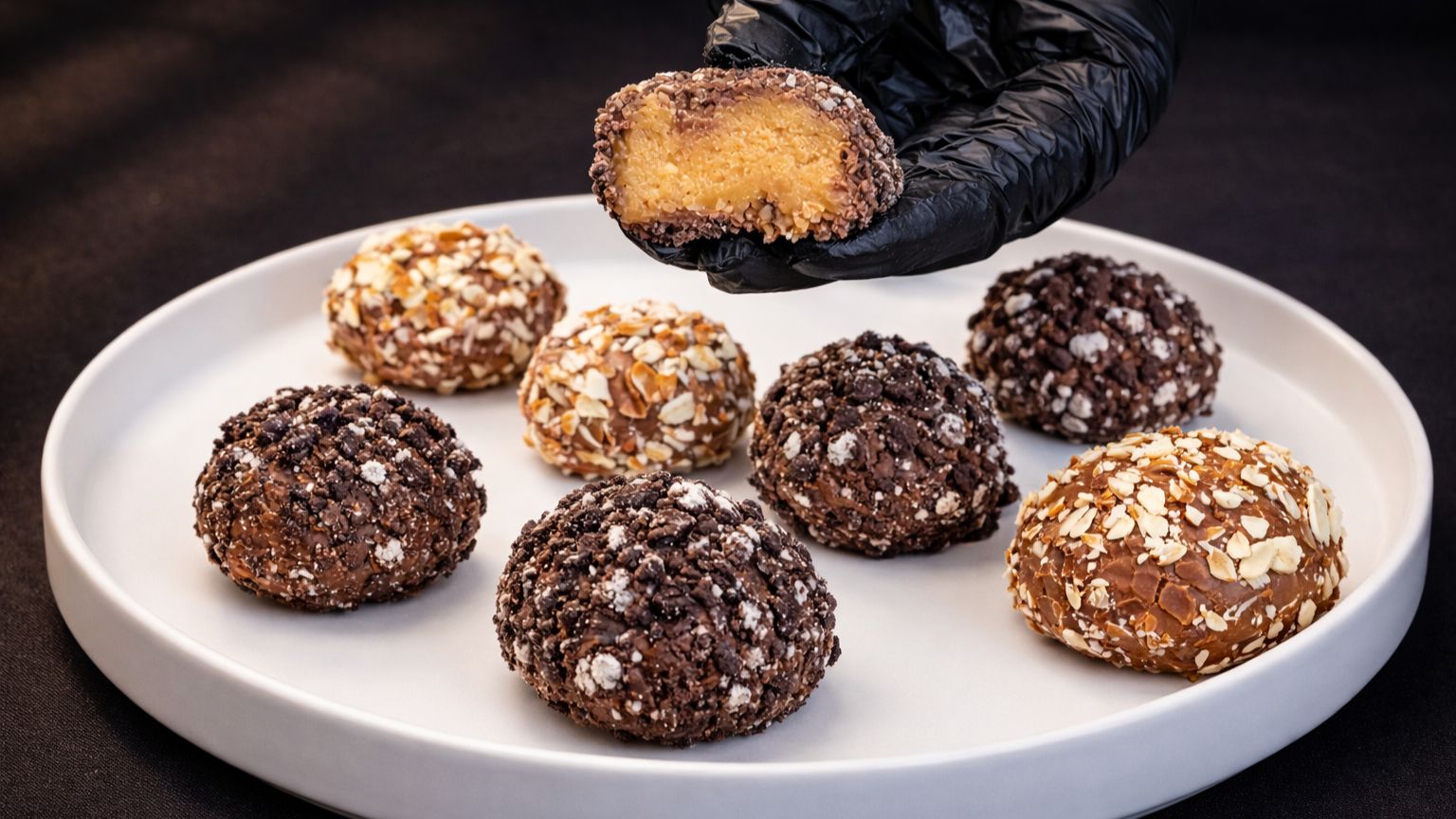 Домашние шоколадные конфеты с арахисовой пастой (без духовки)