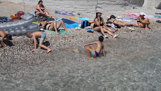 Прозрачность Адриатического моря (Черногория, Будва)