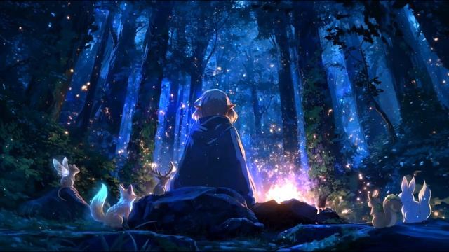 Огни леса - Нежная кельтская музыка и атмосфера волшебного леса, фоновая музыка