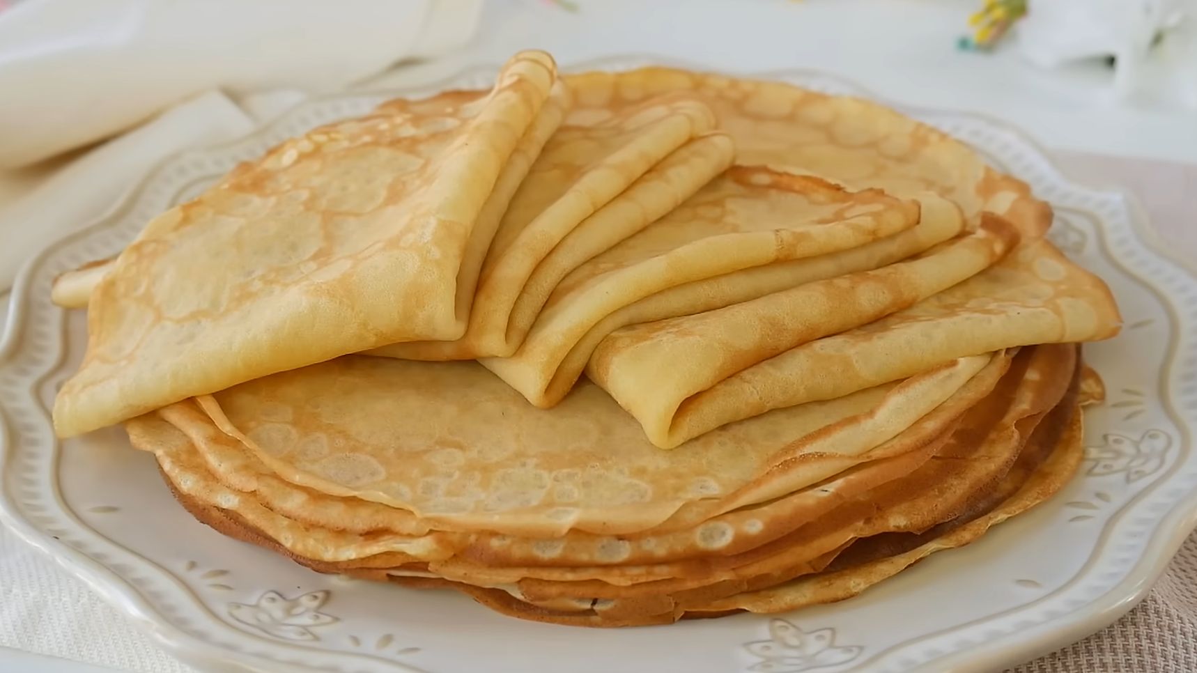 Блины на молоке с ванилью - рецепт на Eda.video