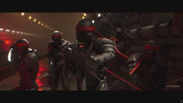 SDR TMNT RAPHAEL TEST FOOTAGE Тестовый ролик 4K