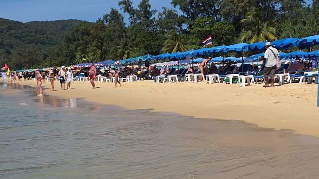 на пляже Тайланда