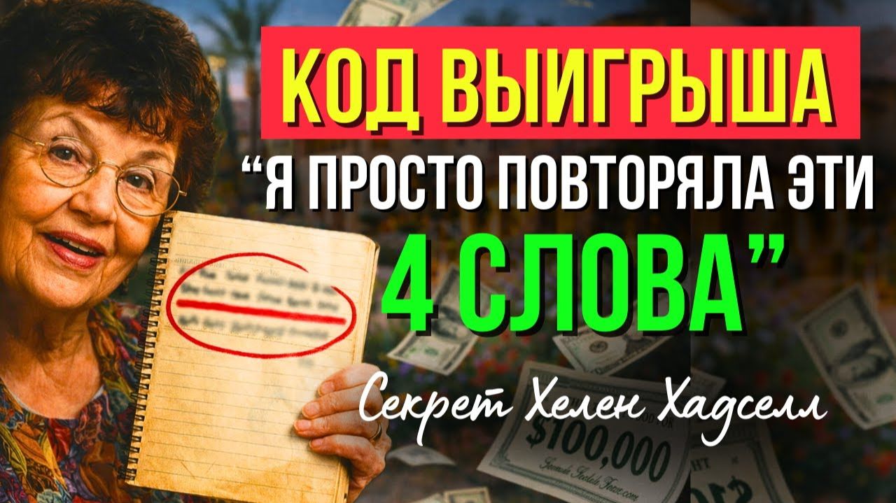 11. Просто ПОВТОРИ ЭТИ 4 СЛОВА для МГНОВЕННОГО ВЫИГРЫША | ЛОТЕРЕЙНАЯ ТАЙНА ХЕЛЕН ХАДСЕЛЛ