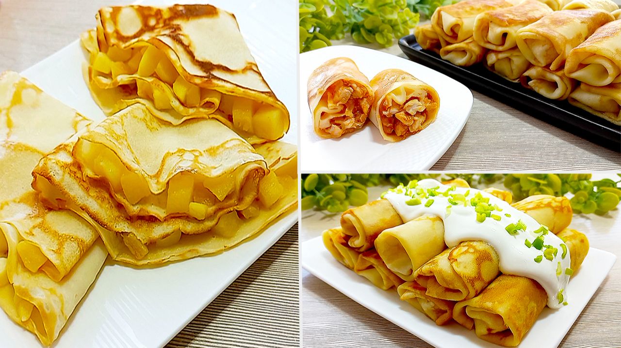 3 САМЫЕ ВКУСНЫЕ НАЧИНКИ ДЛЯ БЛИНОВ | ИДЕАЛЬНЫЙ ВАРИАНТ! ПРОСТЫЕ РЕЦЕПТЫ НА КАЖДЫЙ ДЕНЬ