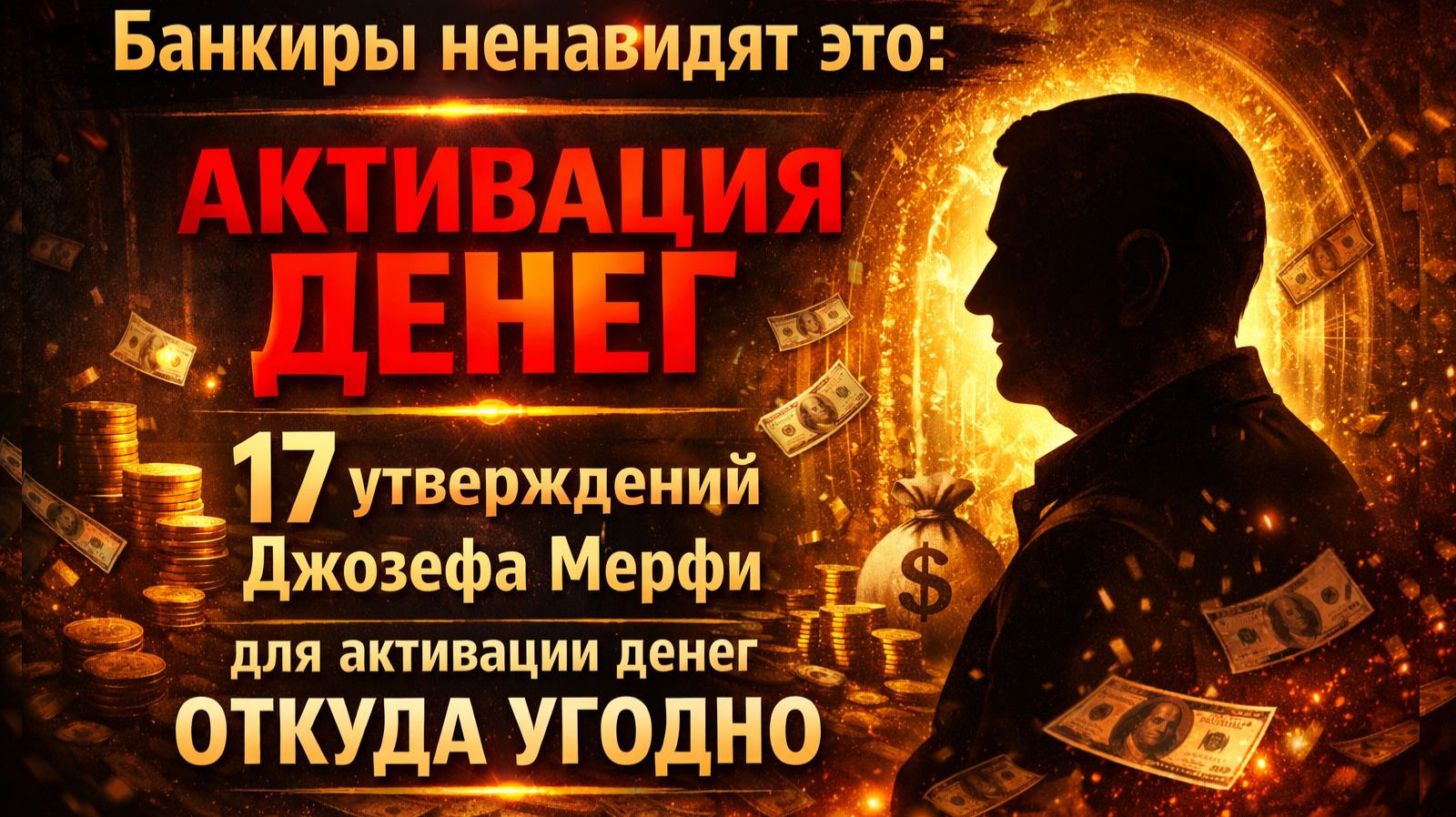 Начни получать сейчас! 17 фраз Джозефа Мерфи переписывает денежную реальность | АКТИВАЦИЯ БОГАТСТВА