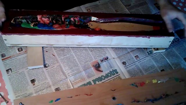 №7- Открыл матрицу после заливки ванны , убрал формующий  пластилин.