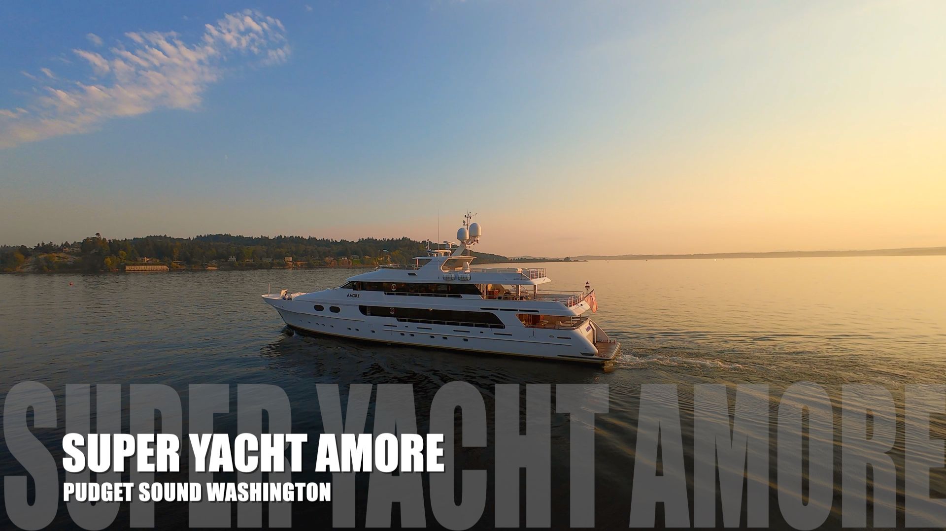 Суперяхта Amore прибывает в марину Shilshole Bay | Закат в Сиэтле 🌅🛥️
