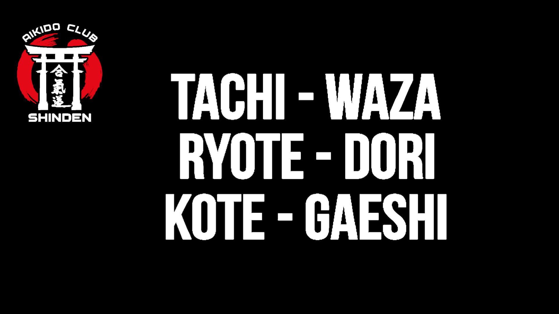 TACHI WAZA RYOTE DORI KOTE GAESHI. Школа айкидо SHINDEN.