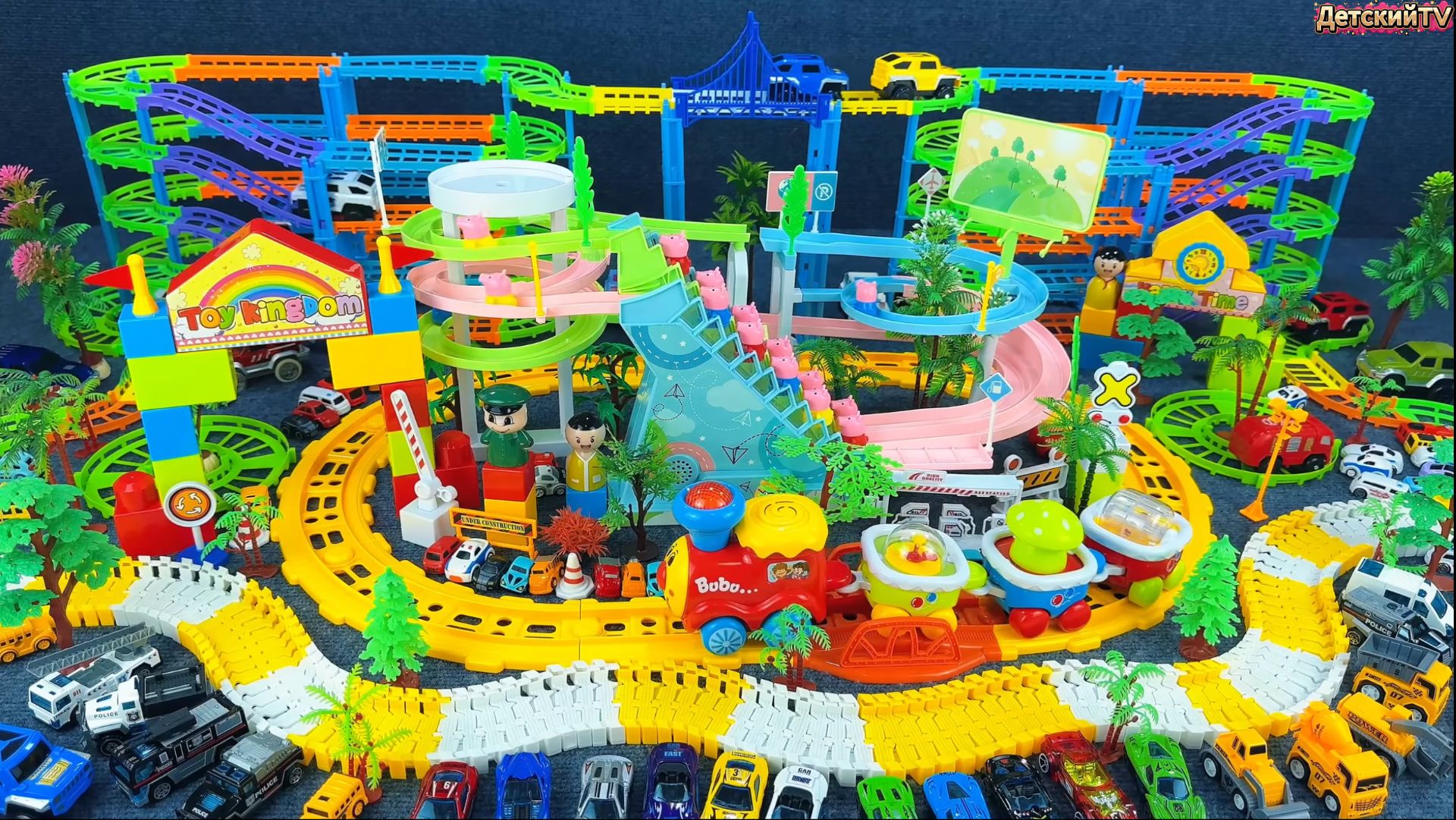 🔥 Мультики для детей 2k | Свинка Пеппа — гоночный трек | игрушки для малышей