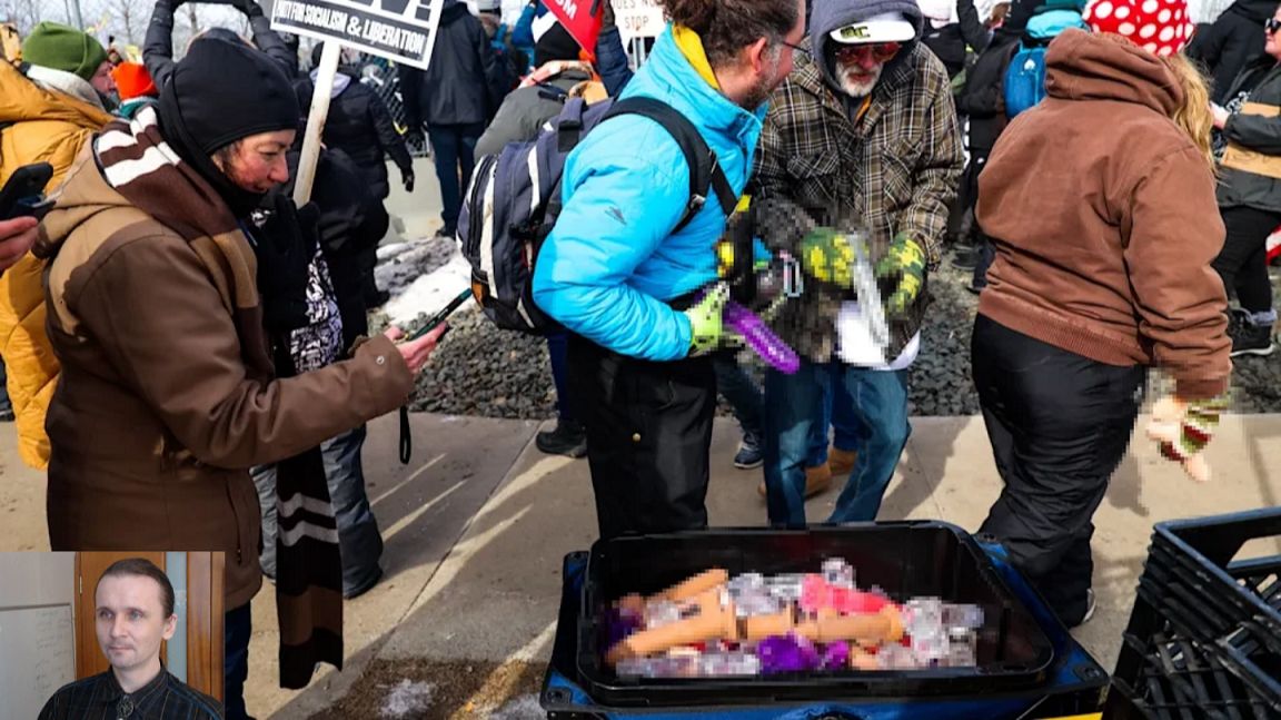 Подборка безумных новостей.  Булыжник неопролетариата