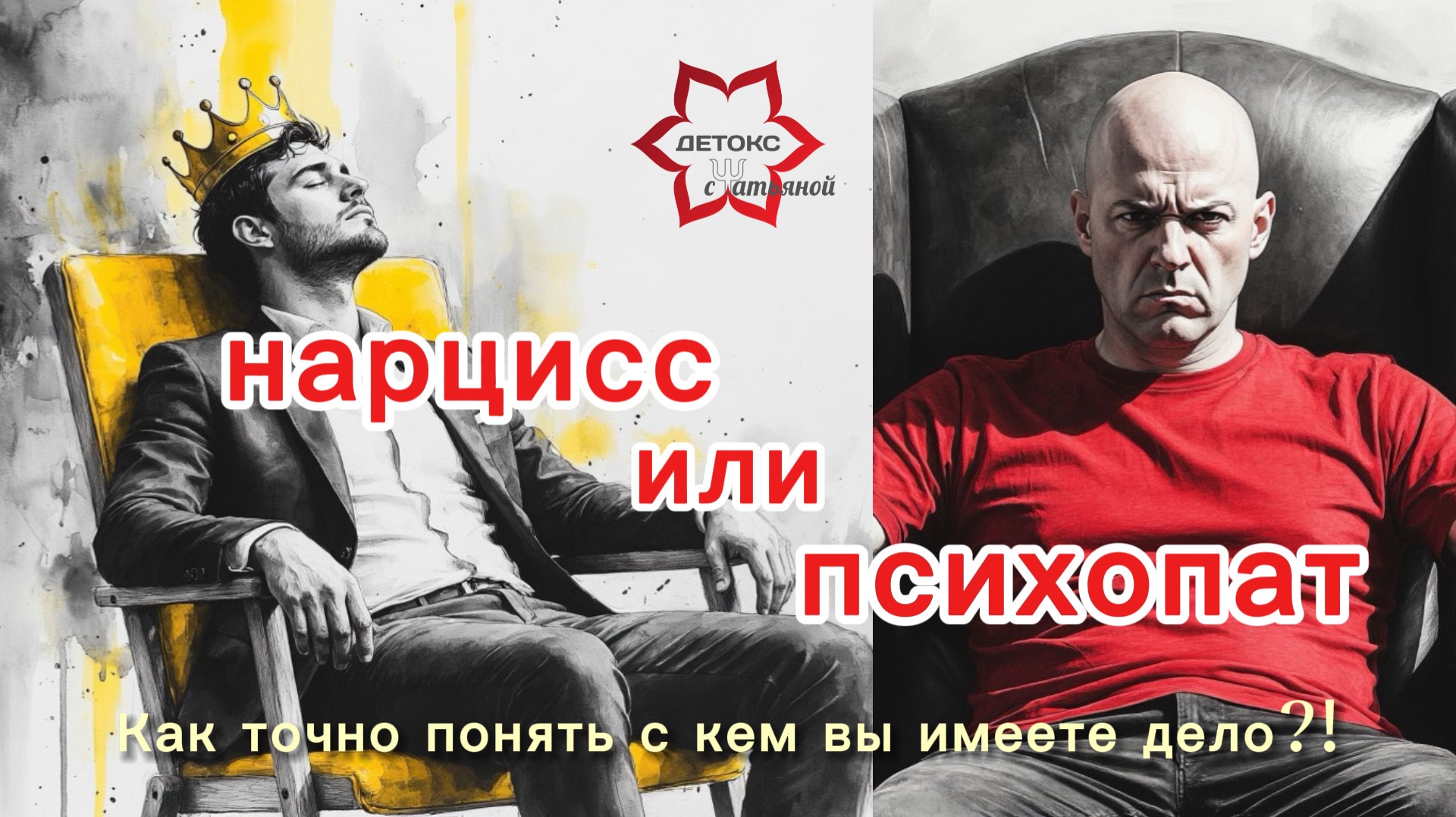 🔥😱Нарцисс или психопат? Самое понятное сравнение помогает разобраться с кем вы имеете дело!