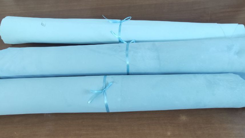 Коробка № АТ043   Наппа МРС голубая