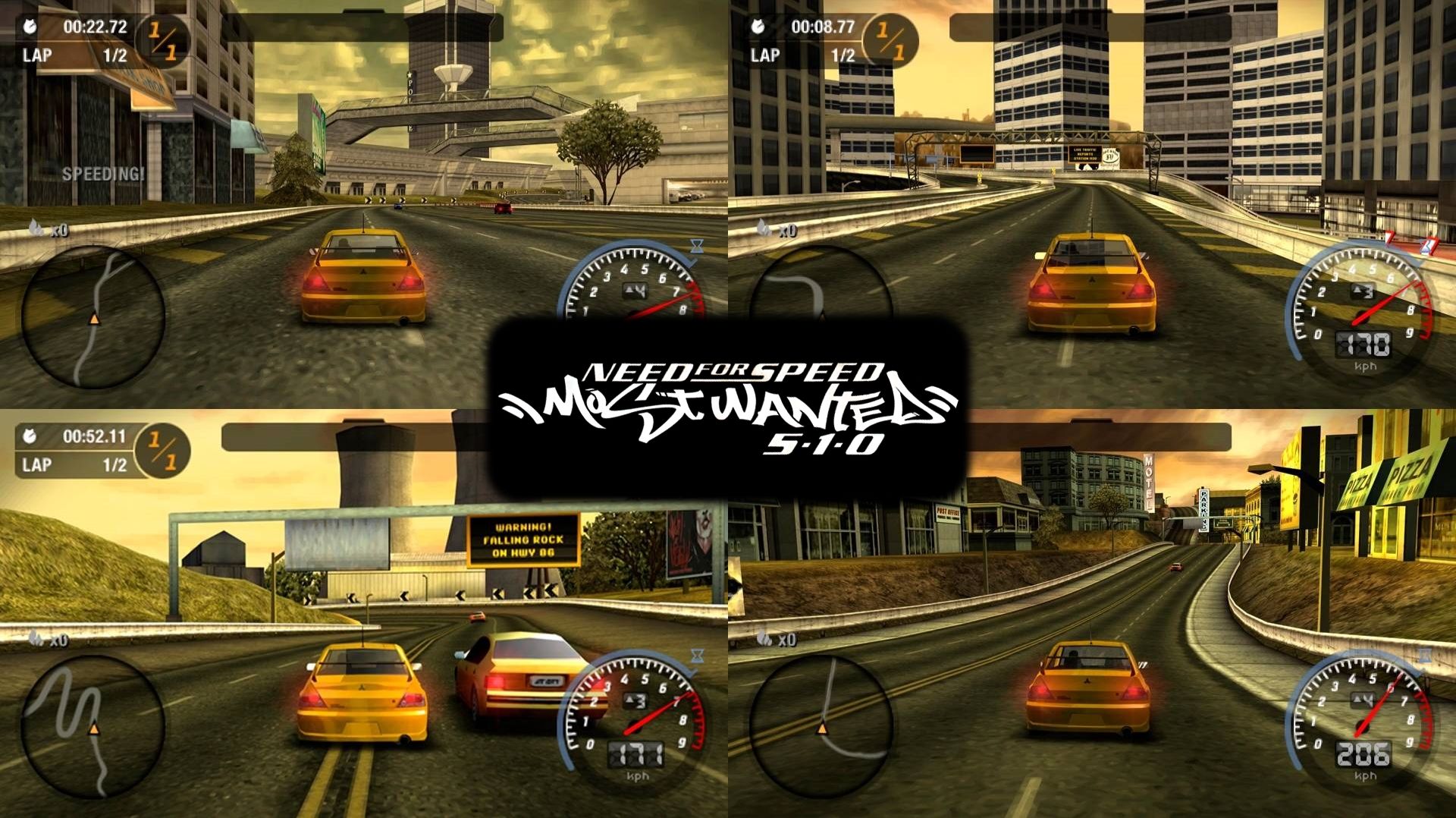 Need For Speed: Most Wanted 5-1-0 (PSP) - Все Гоночные Трассы
