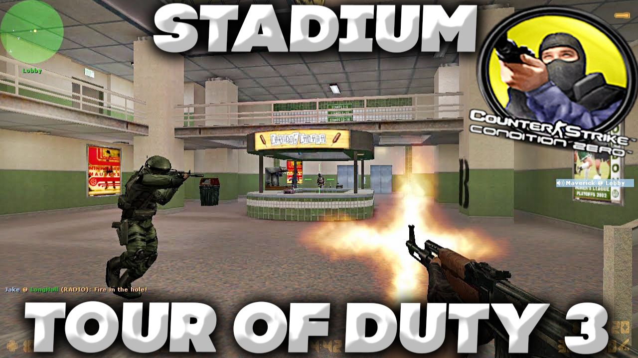 COUNTER STRIKE CONDITION ZERO TOUR OF DUTY #3 STADIUM -ПРОХОЖДЕНИЕ БЕЗ КОММЕНТАРИЕВ NORMAL СЛОЖНОСТЬ