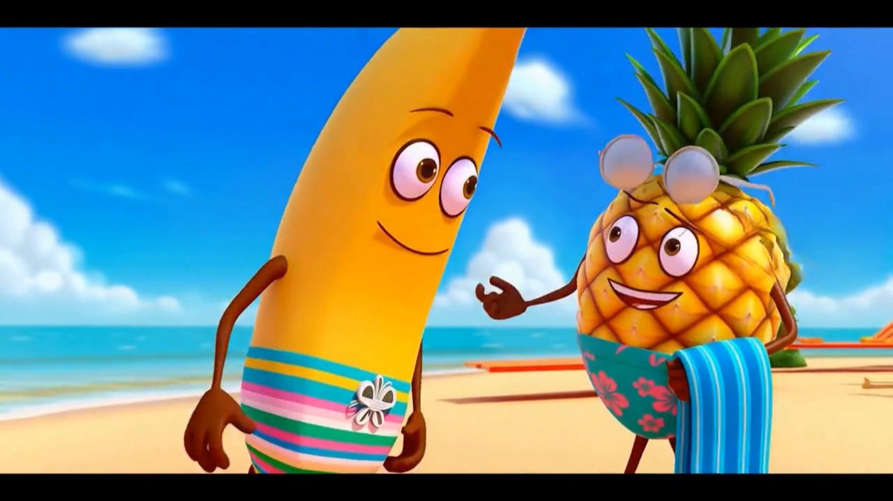 ПРИКОЛЬНЫЙ БАНАН🍌 ВСТРЕТИЛ ДРУГА🍍!! Ура!! МОРОЖЕНОЕ!!🍨🍭