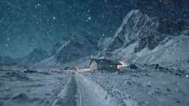 Strong Snowstorm Sounds  Winter Blizzard Ambience for Sleep