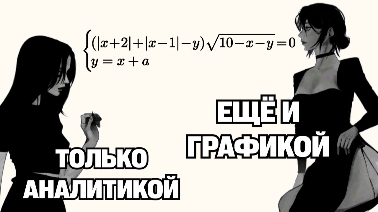 ГРАФИКА для решения ПАРАМЕТРОВ. НЕ решай это аналитикой!