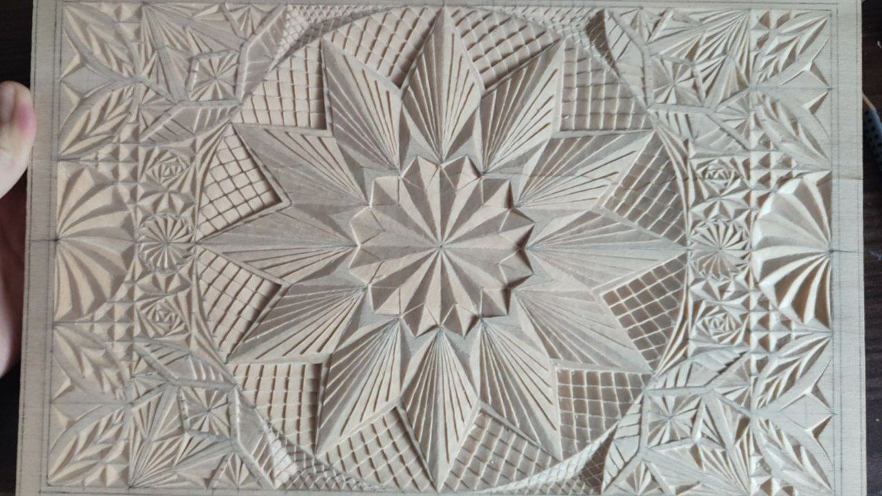 Работа в стиле геометрической резьбы. (12)