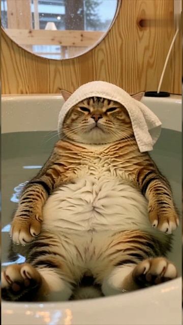 Кот в бане. #кот