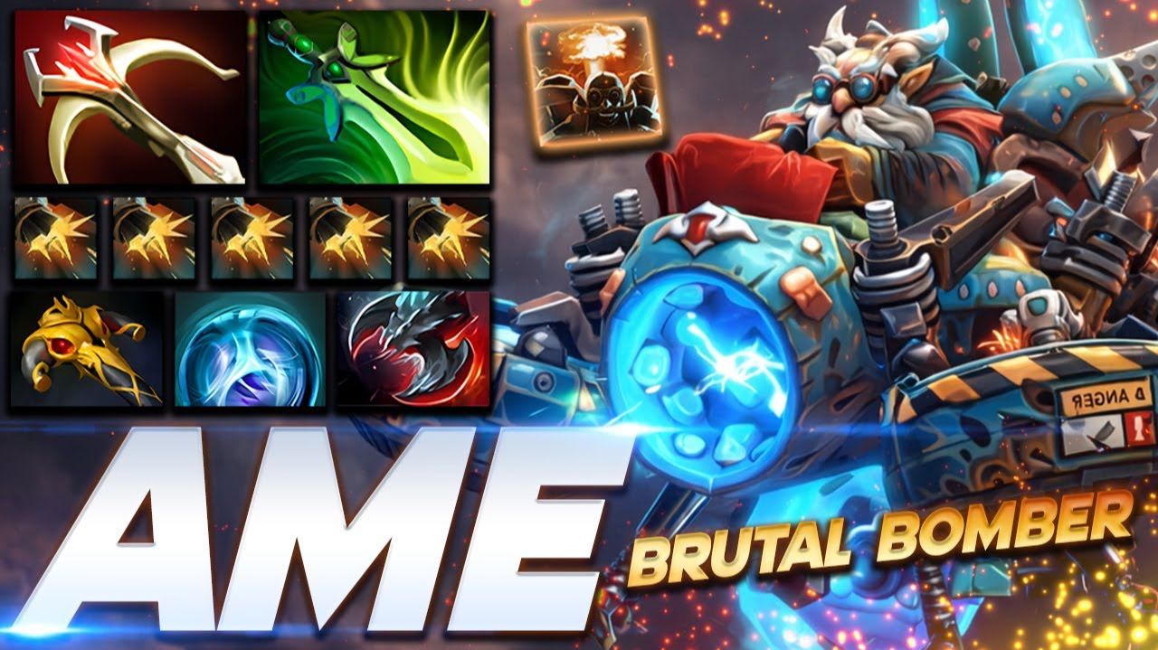 Ame Gyrocopter Brutal Bomber — профессиональный геймплей в Dota 2 [Смотри и учись]