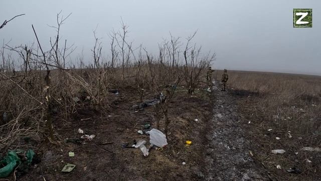 СВО Горе вояки ВСУ  в чистом поле .