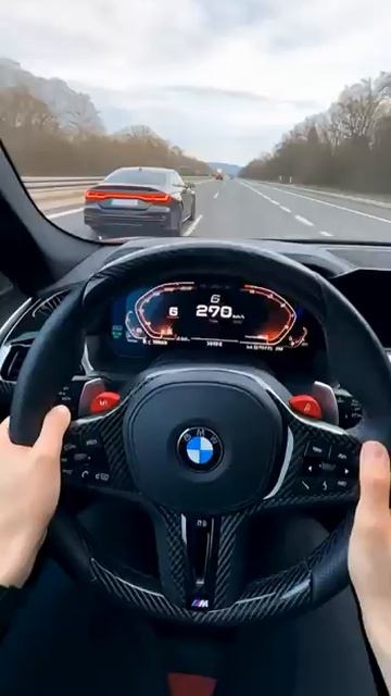 POV BMW M3 Competition Road Drive
