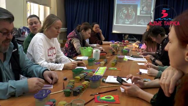 Открытка в технике граттаж