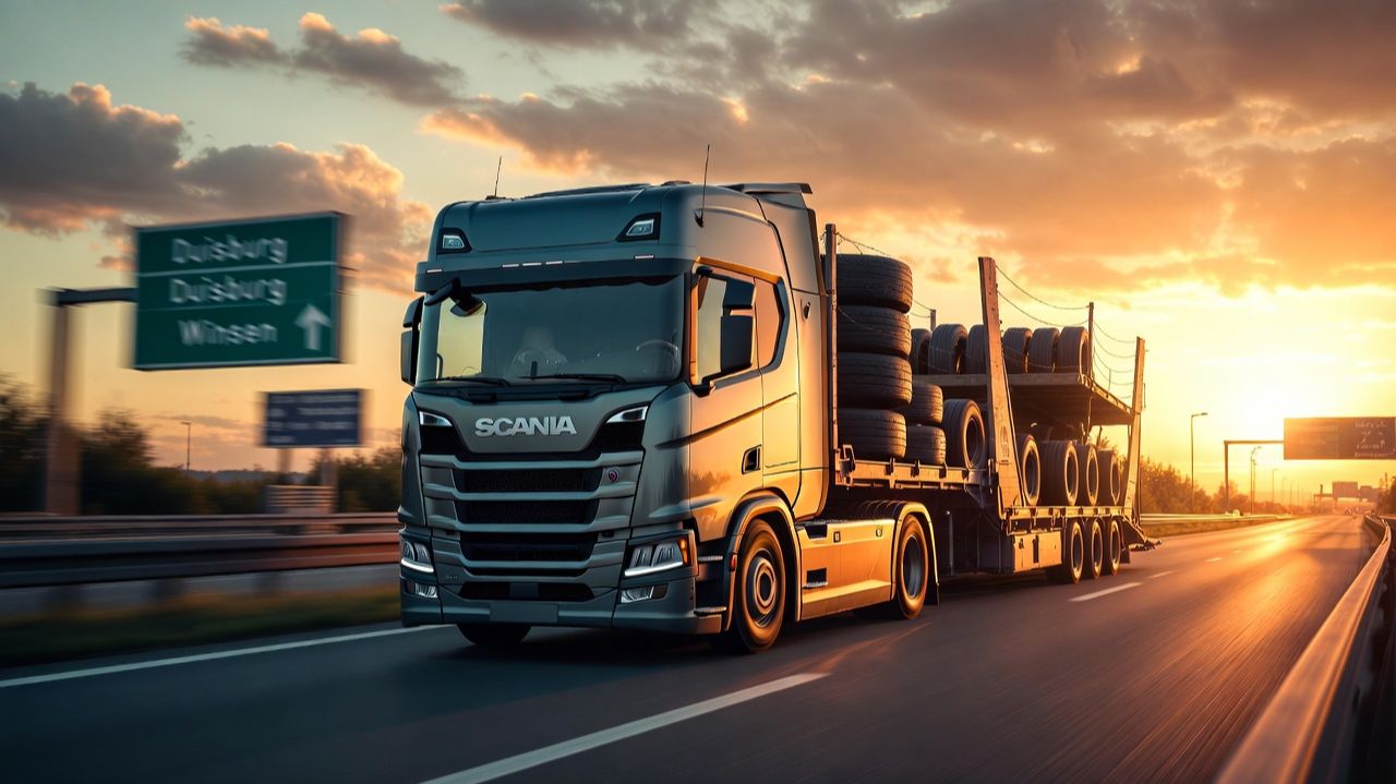 РЕЙС ПОД ДАВЛЕНИЕМ! 🚛 Доставляем шины Дуйсбург — Винзен  ETS2 Прохождение #3