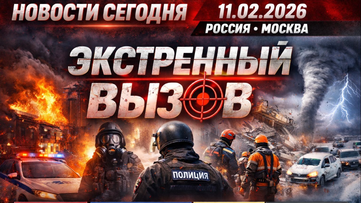 Новости Сегодня 11.02.2026 - Россия, Мосва, Экстренный вызов новый выпуск, Катаклизмы, События