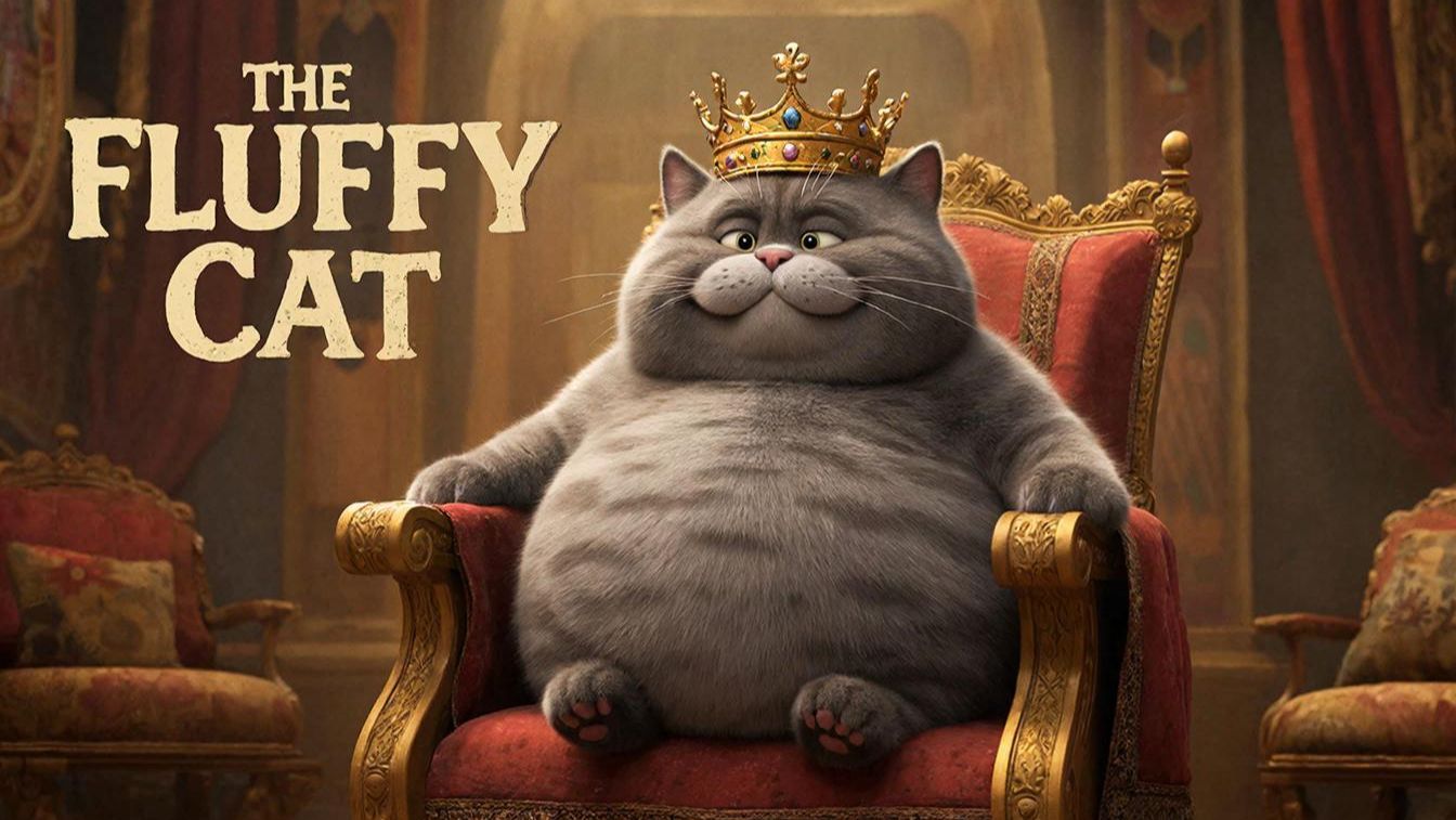 Мультфильм для детей. The Fluffy Fat Cat | Пушистый толстый кот🐱