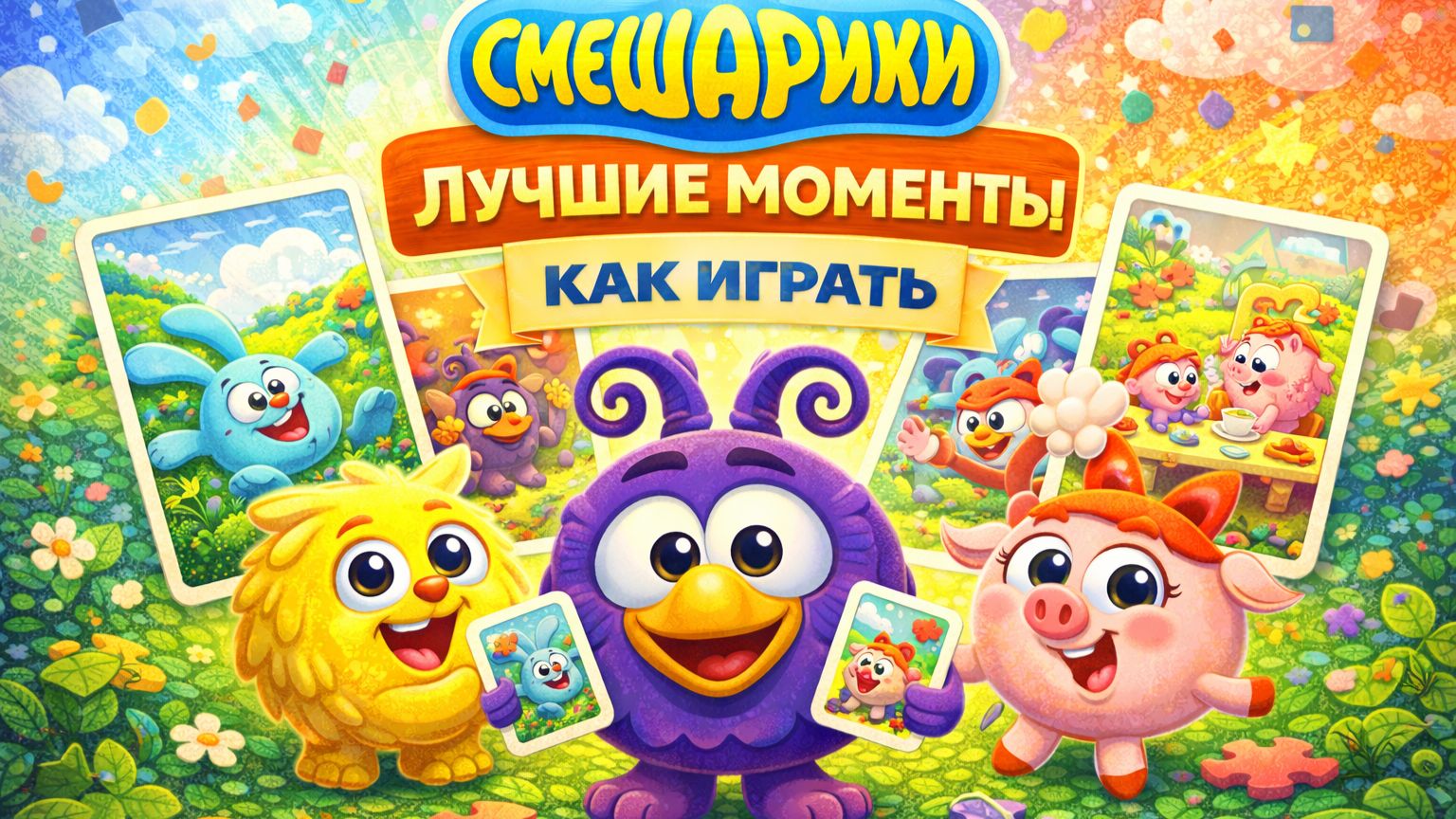 Настольная игра Смешарики: Лучшие моменты — правила и как играть