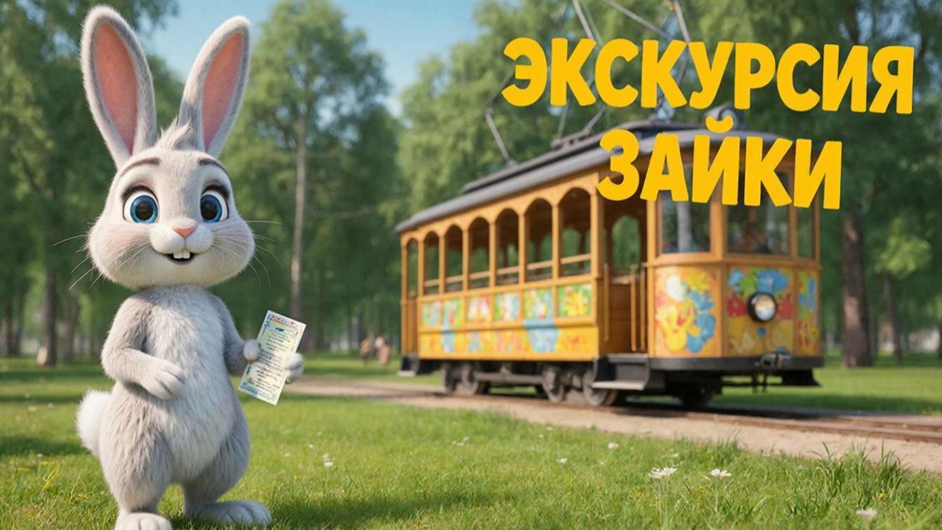 Мультфильм для детей. Экскурсия зайки