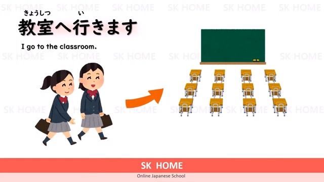 Japanese Lesson 1 - go to
