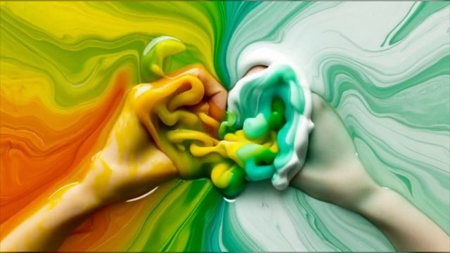 🎬 Погрузитесь в завораживающий мир жидкого искусства, где краски танцуют свой неповторимый балет!