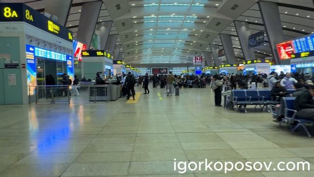 Пекин #4 Beijing 01.2026  Пекинский южный вокзал Beijing South Railway Station 北京南站