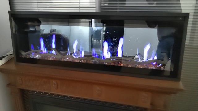 Электрокамин 5D V-ART LCD50 с дровами и кристаллами