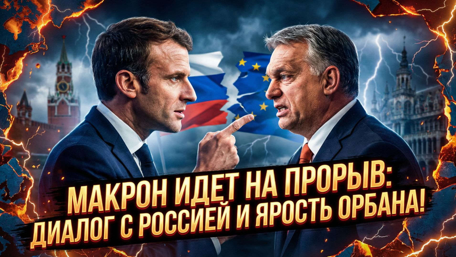 💥Себастиан Сас | РАСКОЛ В ЕС: Макрон выбирает сторону России? Орбан проклинает Брюссель!