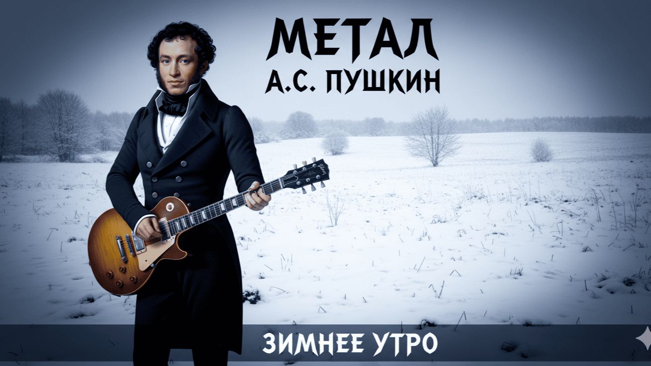 Метал Музыка от Нейросети Стихи А.С. Пушкин - Зимнее утро | AI Music & Video (Версия 2)