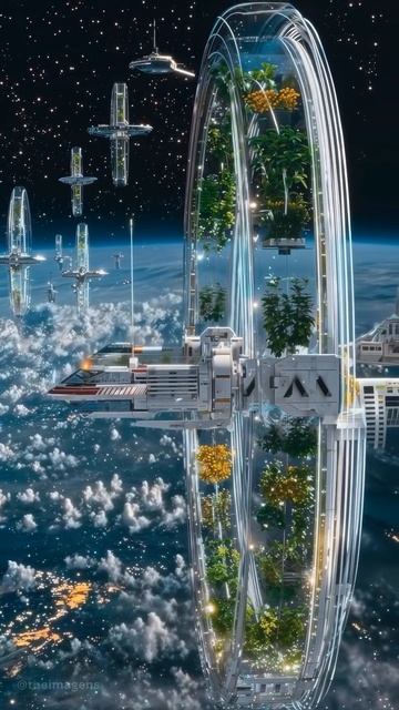 Жизнь в космическом городе