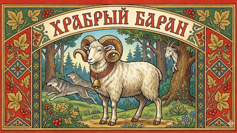 Храбрый баран- русская народная сказка