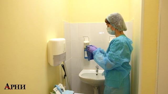 Уборка инфекционного бокса 1 часть