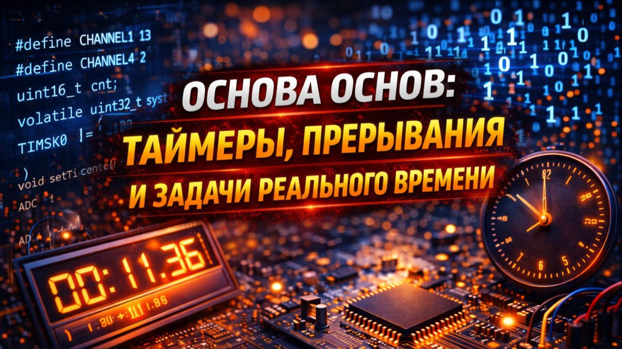 Вебинар на тему  "Таймеры, прерывания и задачи реального времени: основа реактивных систем"