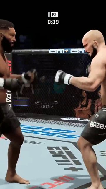 Кортес-Акоста - Газиев нокаут в UFC 5 #shorts #вальдокортесакоста #шамильгазиев #кортесакостагазиев