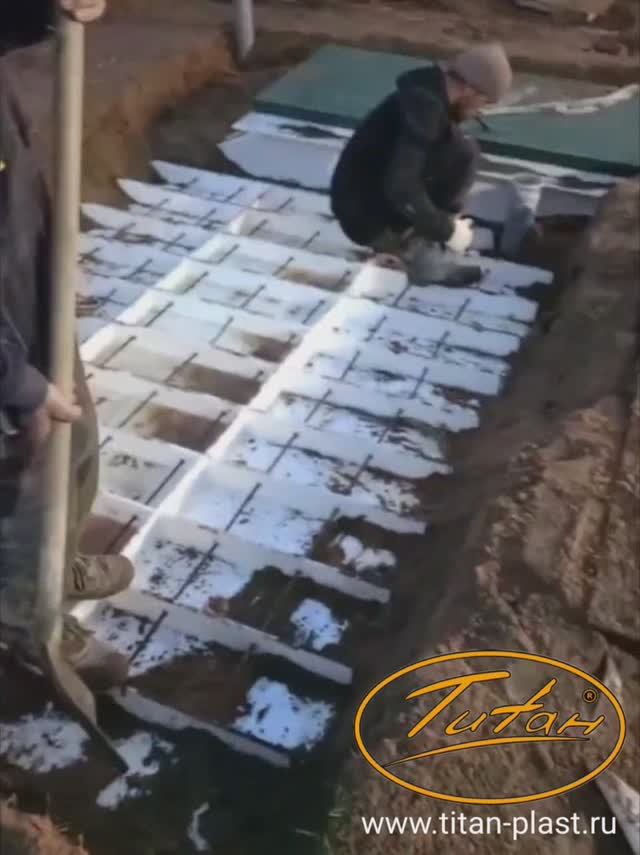 ✅ Установка пластикового погреба на даче Титан Фермер 90 [купить цена с установкой от производителя]