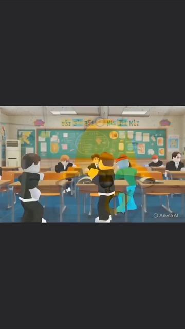 Фух. Мы еле успели прийти в школу.